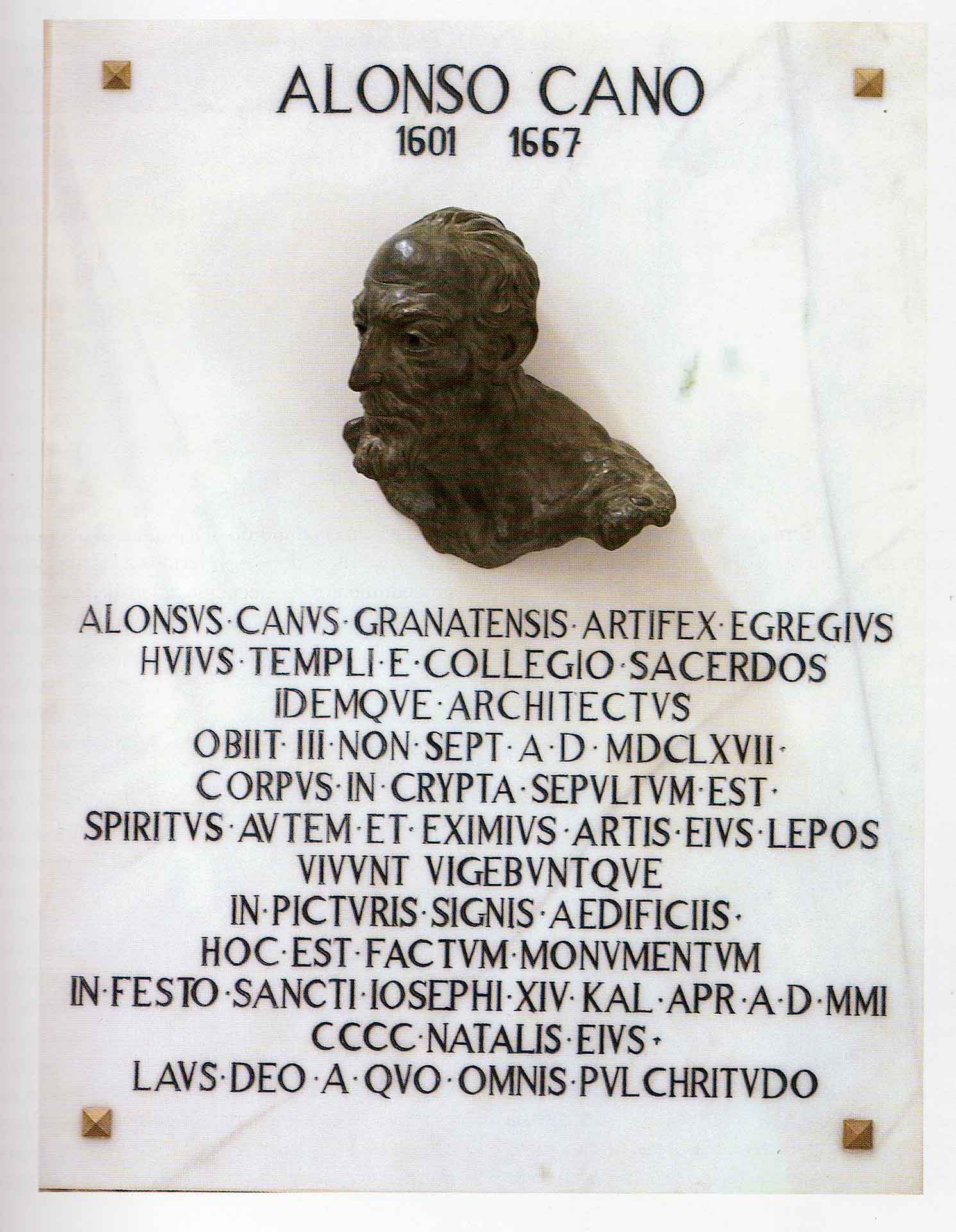 Relieve dedicado a Alonso Cano – Ramiro Megías